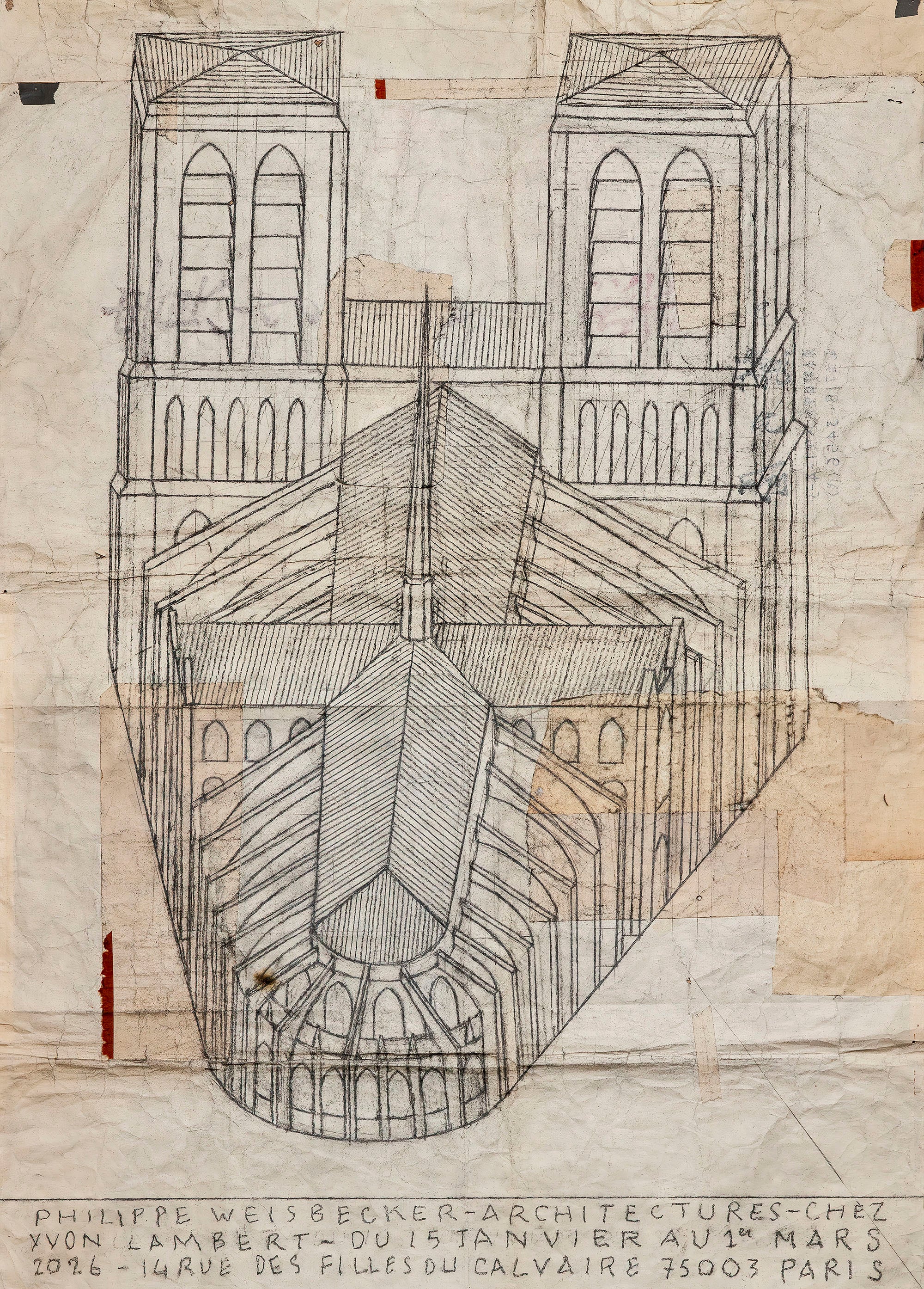 Philippe Weisbecker - Architectures (Poster) – Yvon Lambert Paris